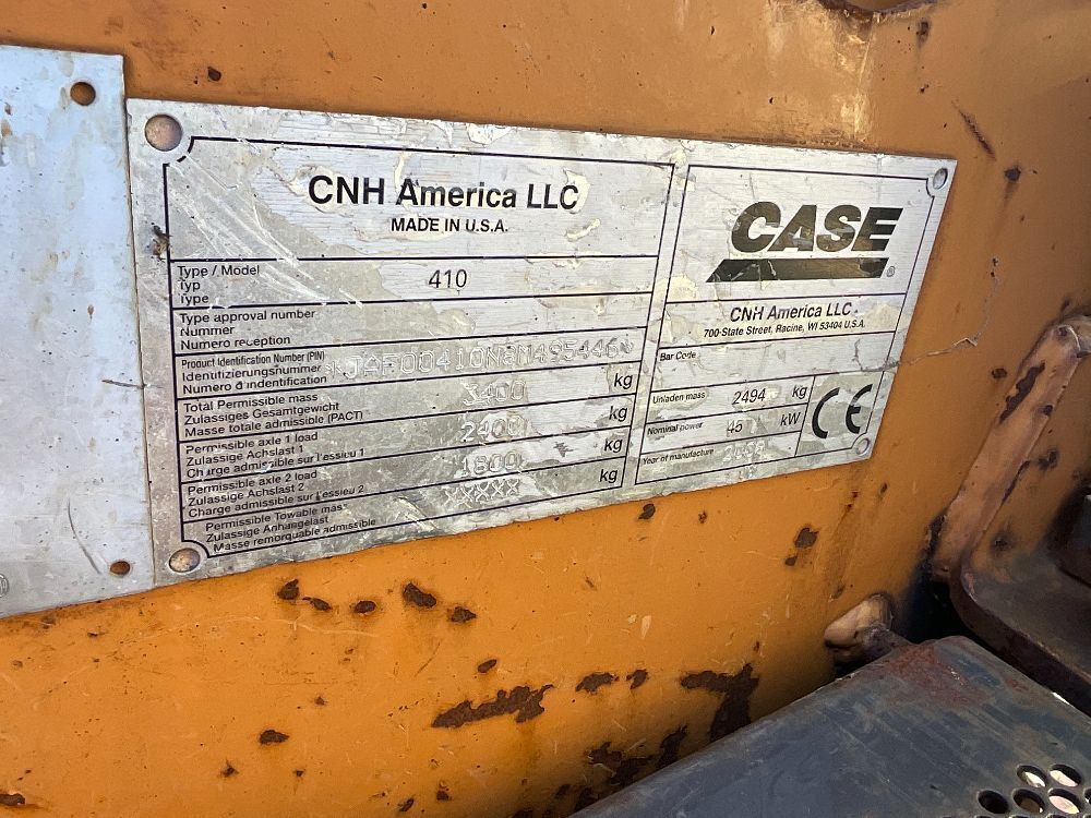CASE 410 SERIES 3 SKID STEER LOADER | MACHINERY I T249 | Mid Ulster ...