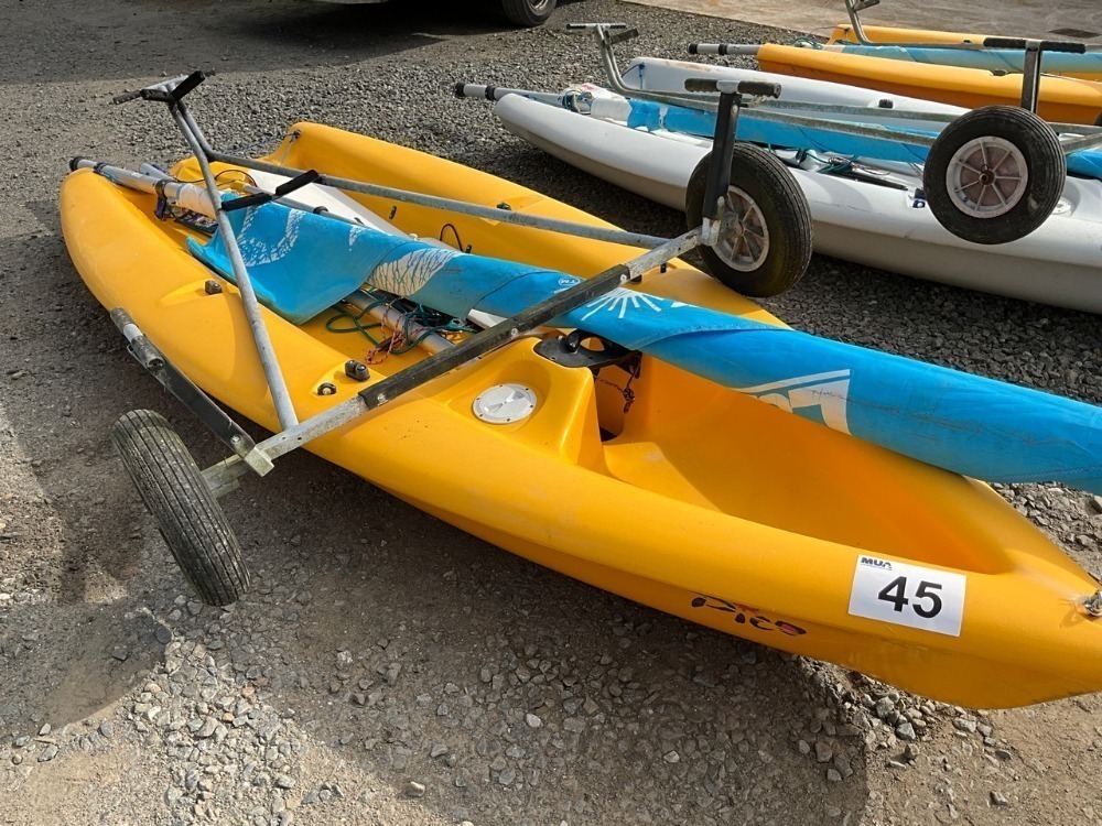 LASER PICO SAILING DINGHY WITH LAUNCHING TROLLEY | LEISURE I T296 | Mid ...