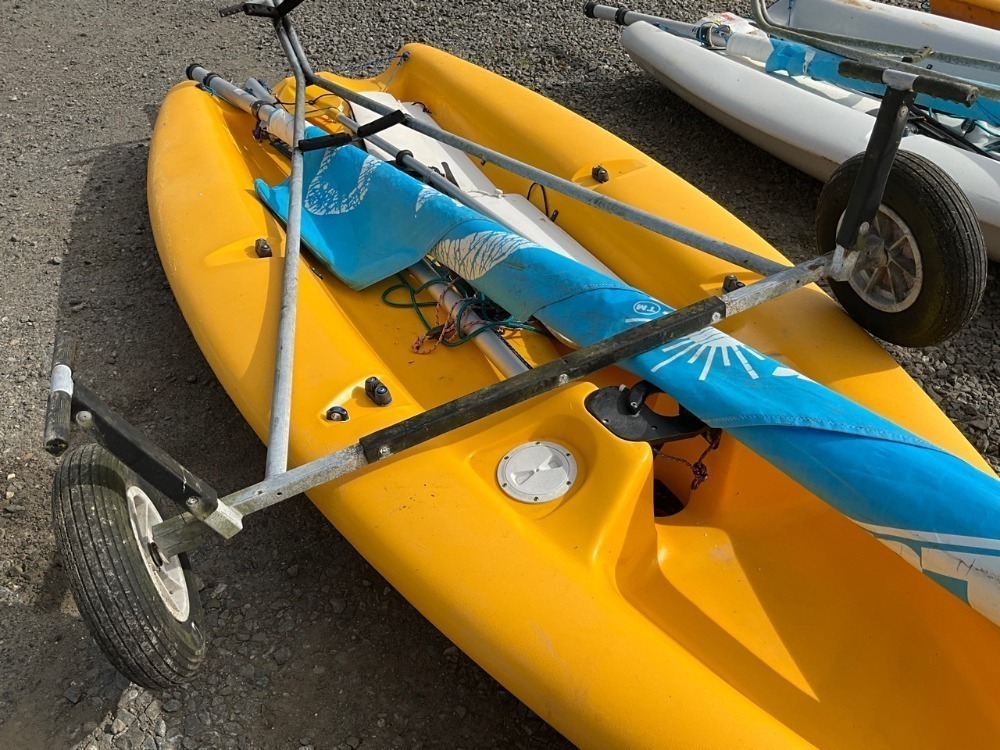 LASER PICO SAILING DINGHY WITH LAUNCHING TROLLEY | LEISURE I T296 | Mid ...