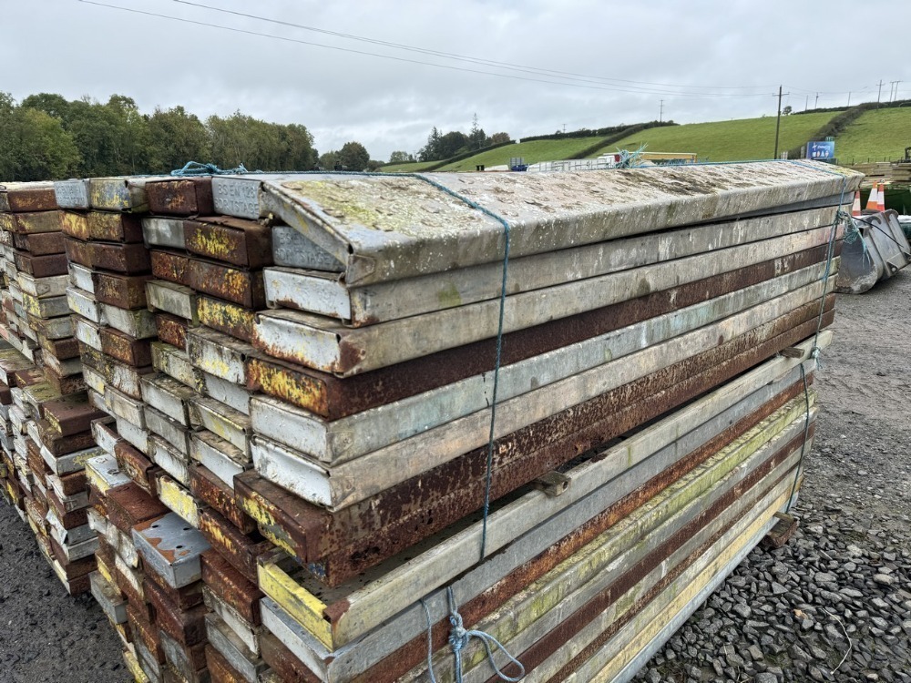 APPROX. 50No. 8ft METAL PLANKS | MACHINERY I T303 | Mid Ulster Auctions