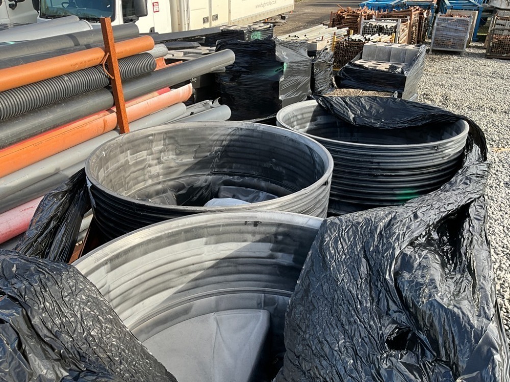 PALLET OF ASSORTED PLASTIC MANHOLE BASES & RISERS | MACHINERY I T303 ...