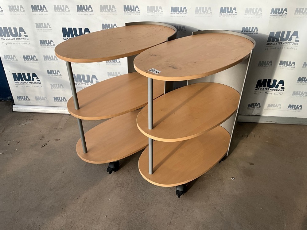 2No. 3 TIER MOBILE TEA SERVING TABLES | TOOLS & MANUFACTURING I T314 ...